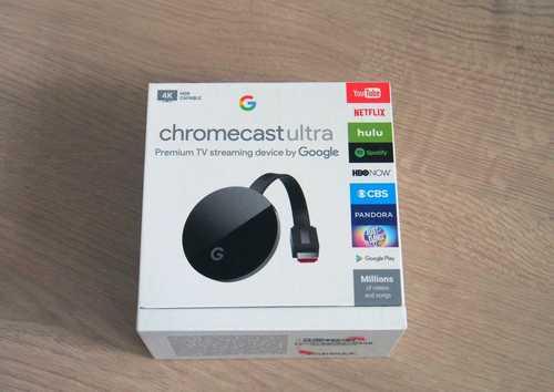 Тв-приставка Google Chromecast Ultra