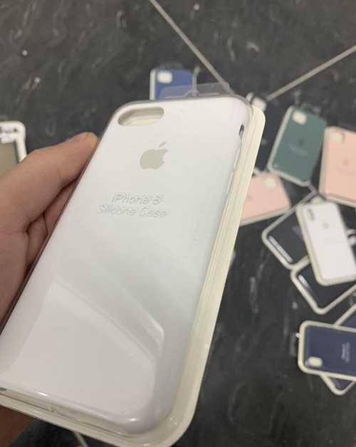 Чехол на iPhone 8 Silicone Case White