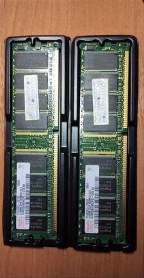 Память 512Mb DDR 400MHz Transcent и Hynix