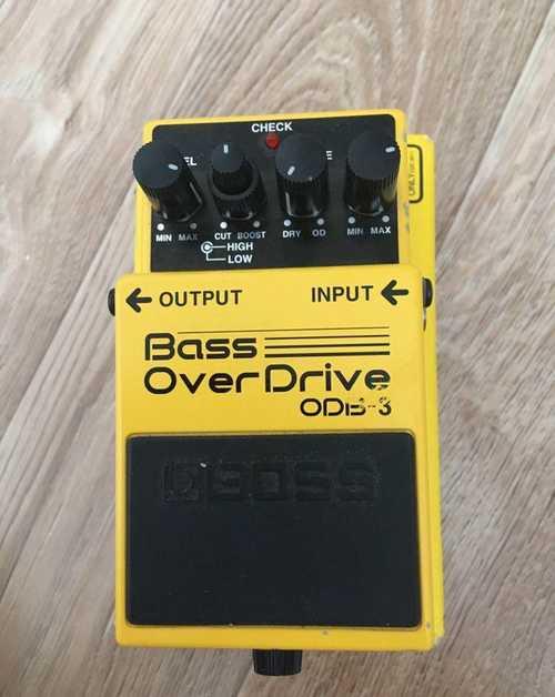 Гитарная педаль boss bass overdrive odb-3