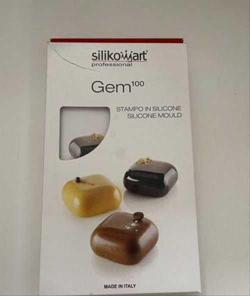 Форма силиконовая для пирожных silikomart GEM 100