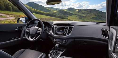Торпедо Hyundai Creta серая