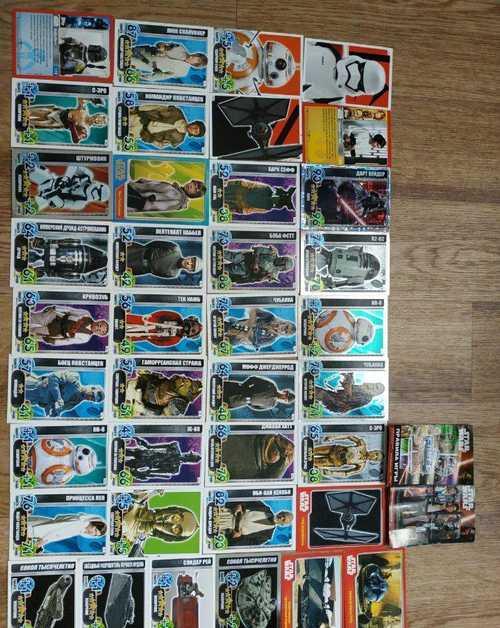 Карточки star wars force attax