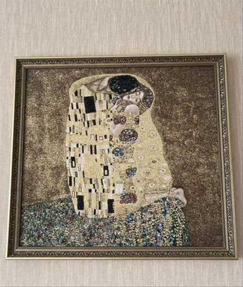 Картина Густав Климт Поцелуй(гобелен)