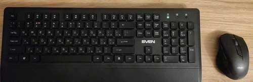 Беспроводные клавиатура и мышь Sven KB-C3800W