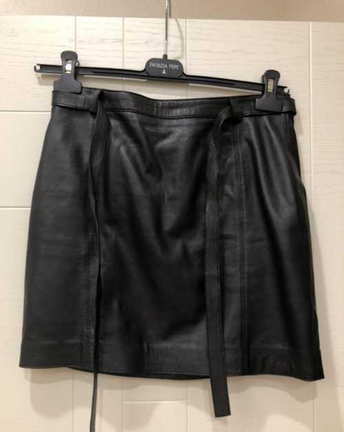Юбка кожаная Massimo Dutti
