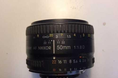 Объектив Nikon AF 50mm 1.8D