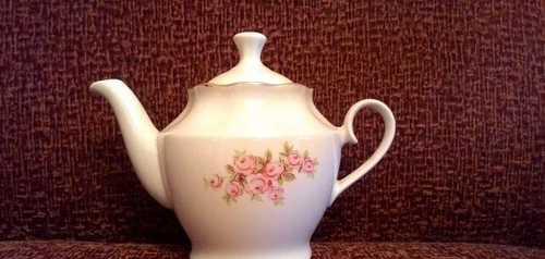 Заварочный чайник,с розами,старая Рига,клеймо