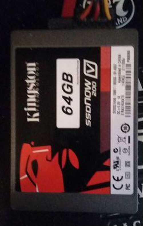 Жесткий диск ssd Kingston 64 Gb