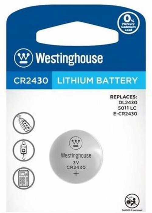 Литиевая батарейка Westinghouse CR2430-BP1