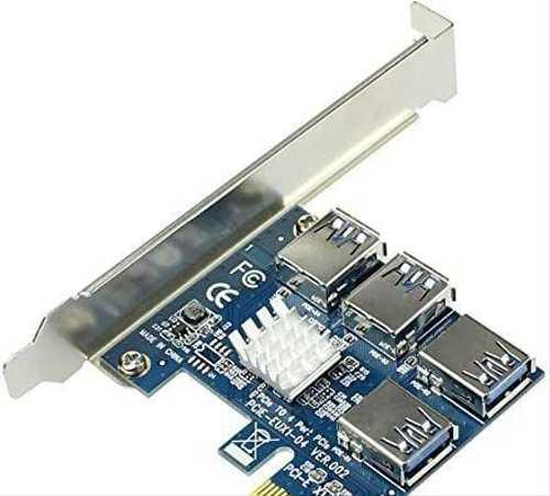 Разветвитель PCI-e на 4 PCI-e Хаб для Видеокарт