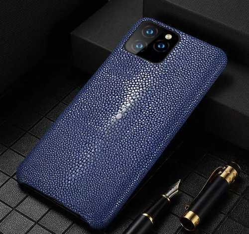 Чехол люкс из натуральной кожи ската для iPhone 11
