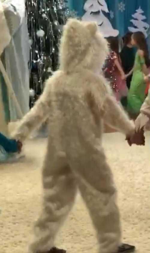 Карнавальный костюм белого медведя 122-134