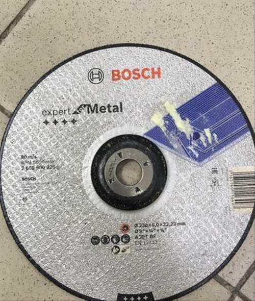 Круг шлифовальный Bosch металл Ф230х6 (228)