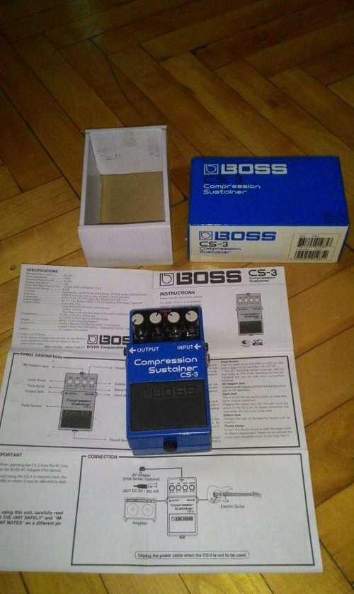 Гитарный эффект boss CS-3 compression sustainer