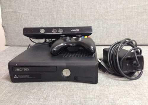 Xbox 360 Slim (прошитая) Freeboot + Kinect + HDD 5