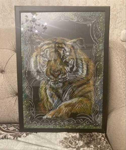 Картина с тигром