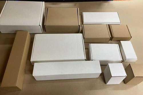 Картонные коробки для стеллажей