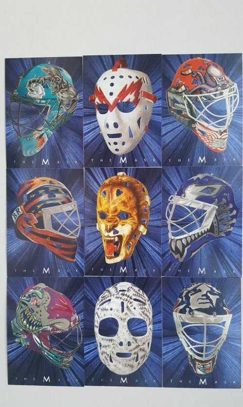 Хоккейные карточки NHL. подсерия "Masks"