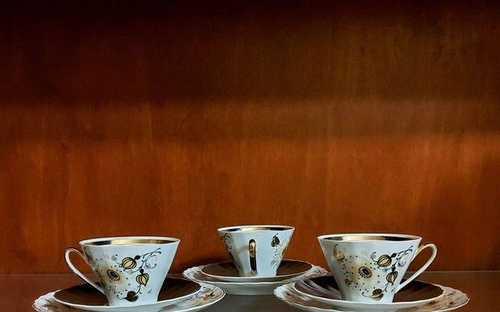 Чашки: кофейные тройки СССР (рфз), чайная пара