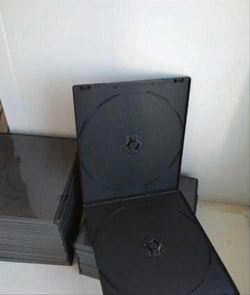 Коробка DVD Box Slim half для 2 и 1 диска, черный