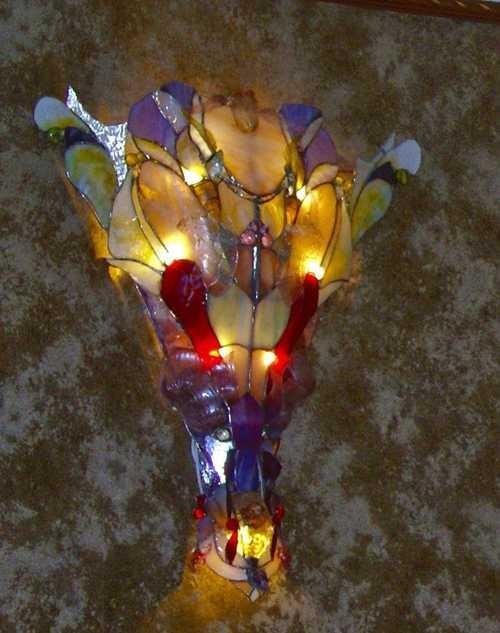 Витражные светильники в стиле тиффани