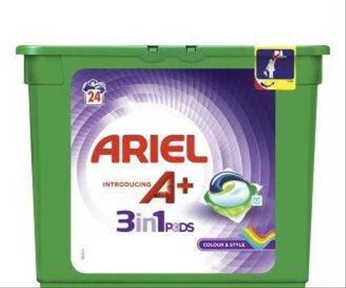 Капсулы для стирки Ariel 3in1 ColorStyle 24 шт
