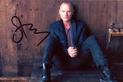 Автограф Sting (Стинг)