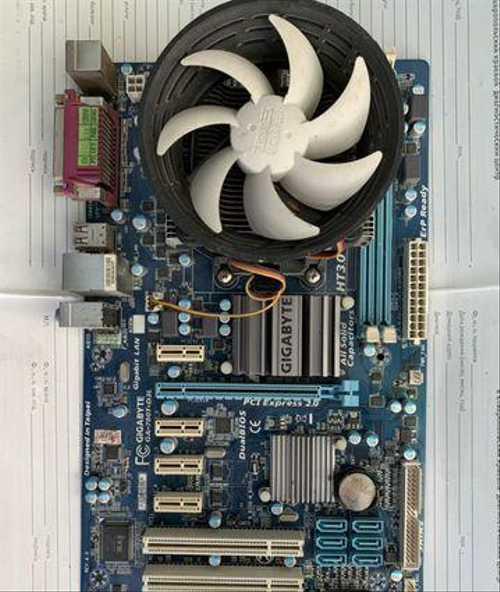 Gigabyte ga-780t-d3l rev 4.0 + проц + кулер 5 карт
