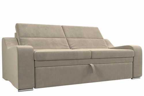 Прямой диван Медиус, Микровельвет, модель 107056
