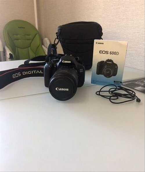 Зеркальный фотоаппарат canon EOS 600D. 18-135