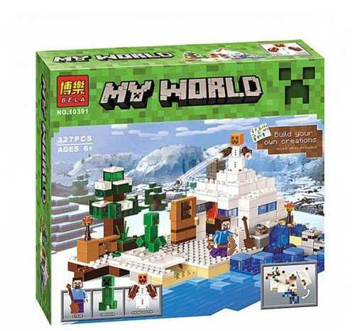 Конструктор bela My World 10391 Снежное укрытие