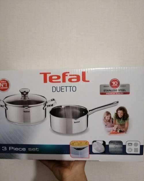 Новый набор посуды Tefal Duetto A705A375