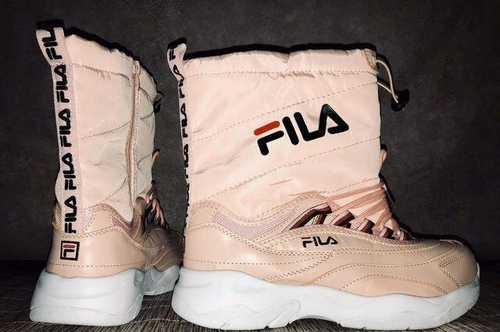 Зимняя обувь Fila новая дутики Pink-T