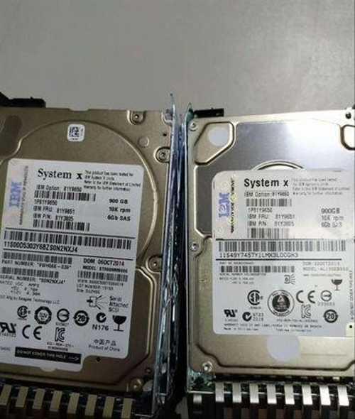 Жесткий диск для сервера 900Gb SAS (5 штук)