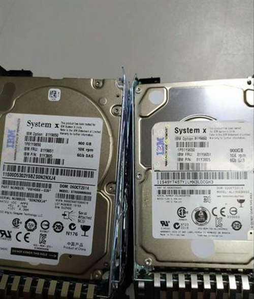 Жесткий диск для сервера 900Gb SAS (5 штук)