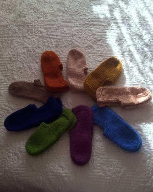 Вязанные тапочки