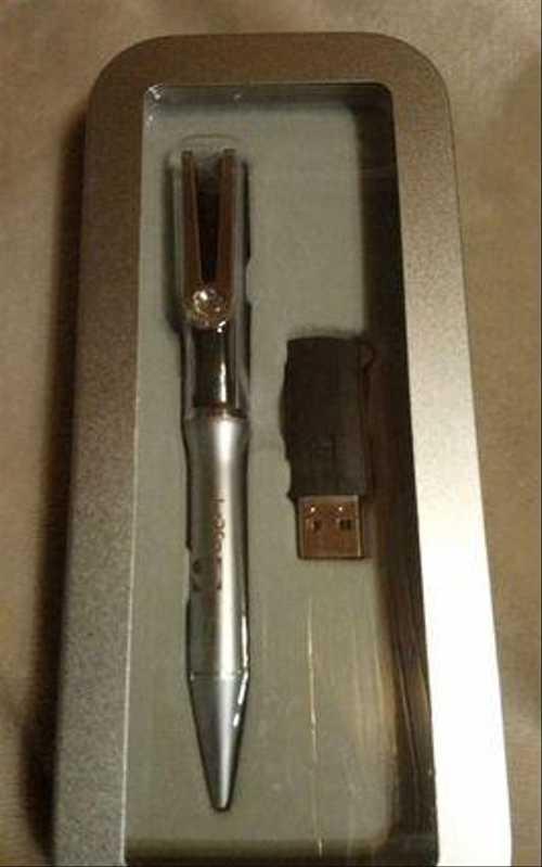 Ручка с держателем для флешки