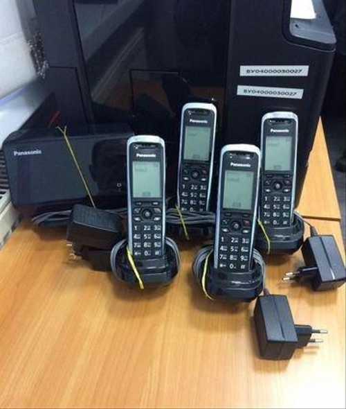 IP телефон panasonic KX-TGP500 с 4 отдел. трубками