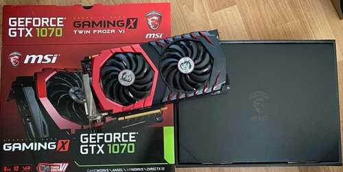 Продам видеокарту MSI GeForce GTX 1070 gaming X 8G