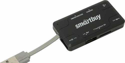Картридер + USB HUB smartbuy sbrh-750, 57920