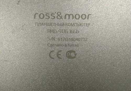 Планшет ross&moor RMD-917G 16gb