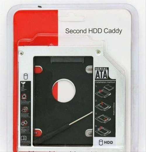 Optibay Caddy для HDD вместо DVD привода 12.7mm
