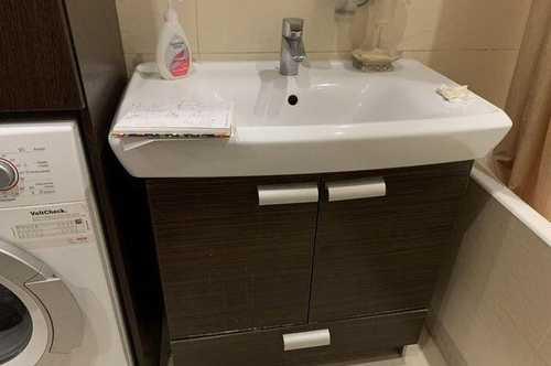 Мебель с сантехникой для ванны +полотенцесушитель