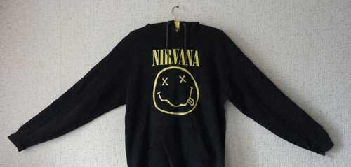 Nirvana Smiley Face Corporate Rock Hoodie 90ые