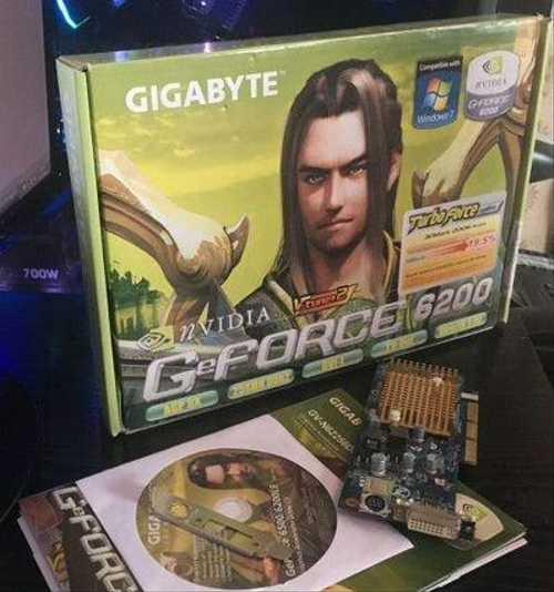 Видеокарта AGP GigaByte GeForce 6200 256MB 64bit D