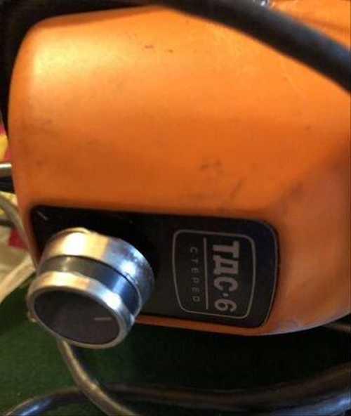 Ретро наушники тдс-6 оранжевые