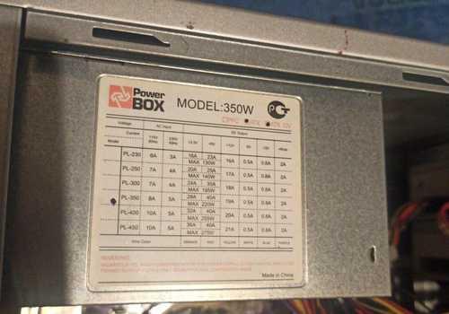 Блок питания PowerBox 350w подойдет для обычных пк