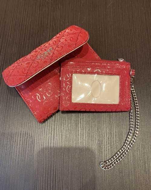 Кошелёк с визитницей Guess