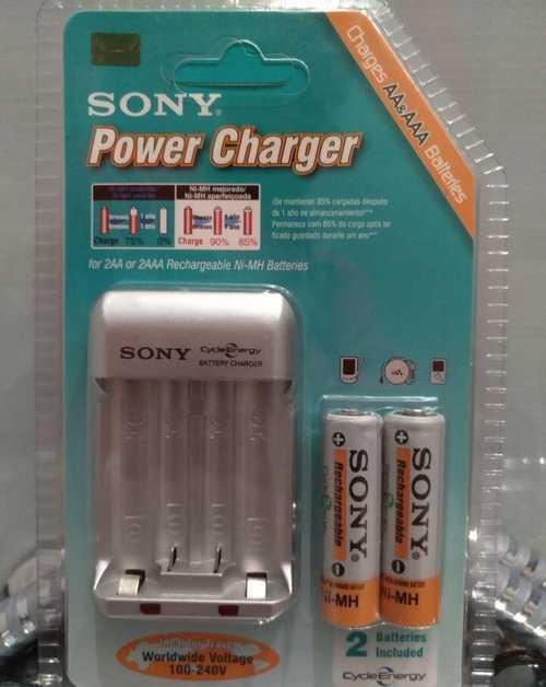 Зарядка Sony два аккумулятора 2850